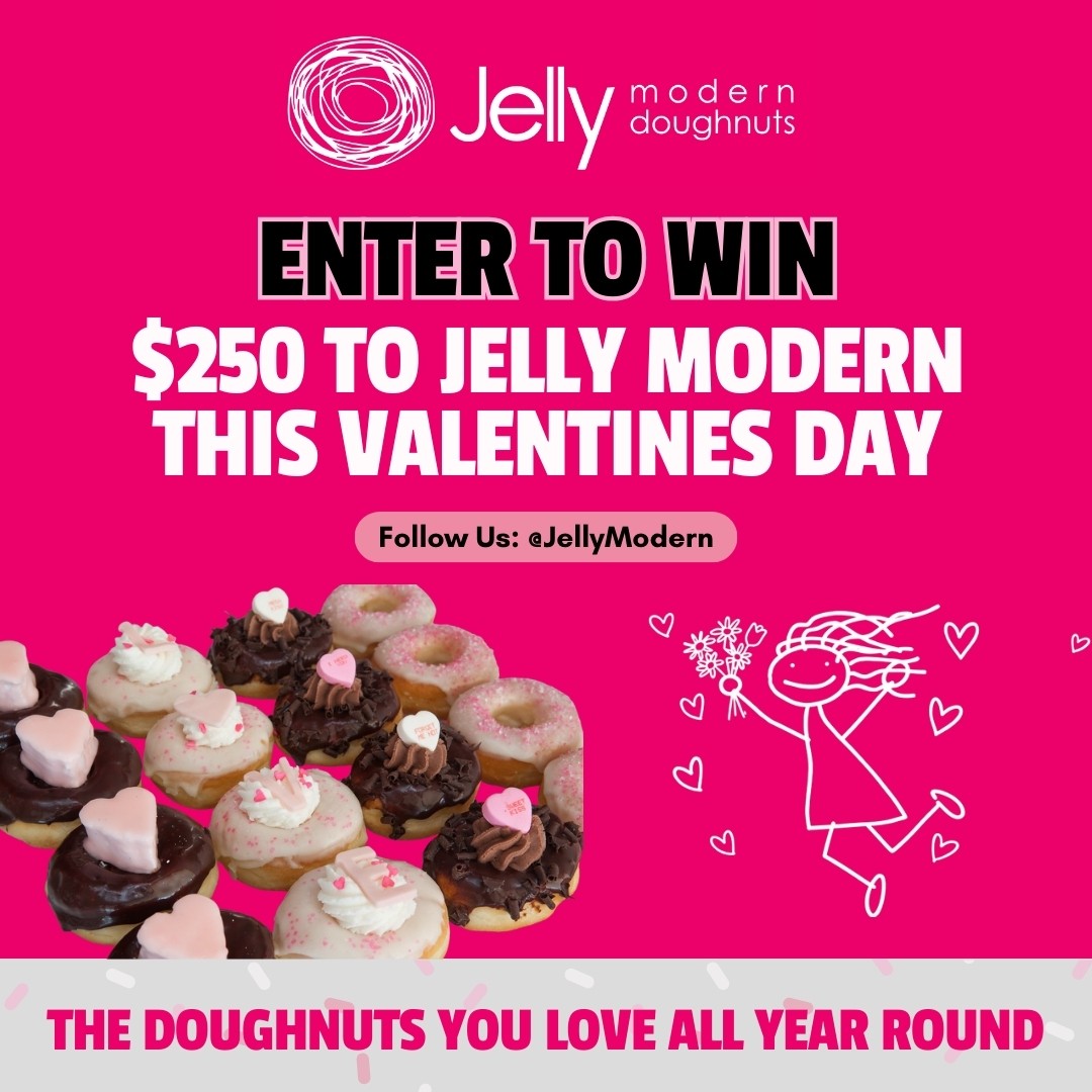 Enter to Win: A Dough-Mantic Gesture w/ $250 JELLY Modern Doughnuts ...